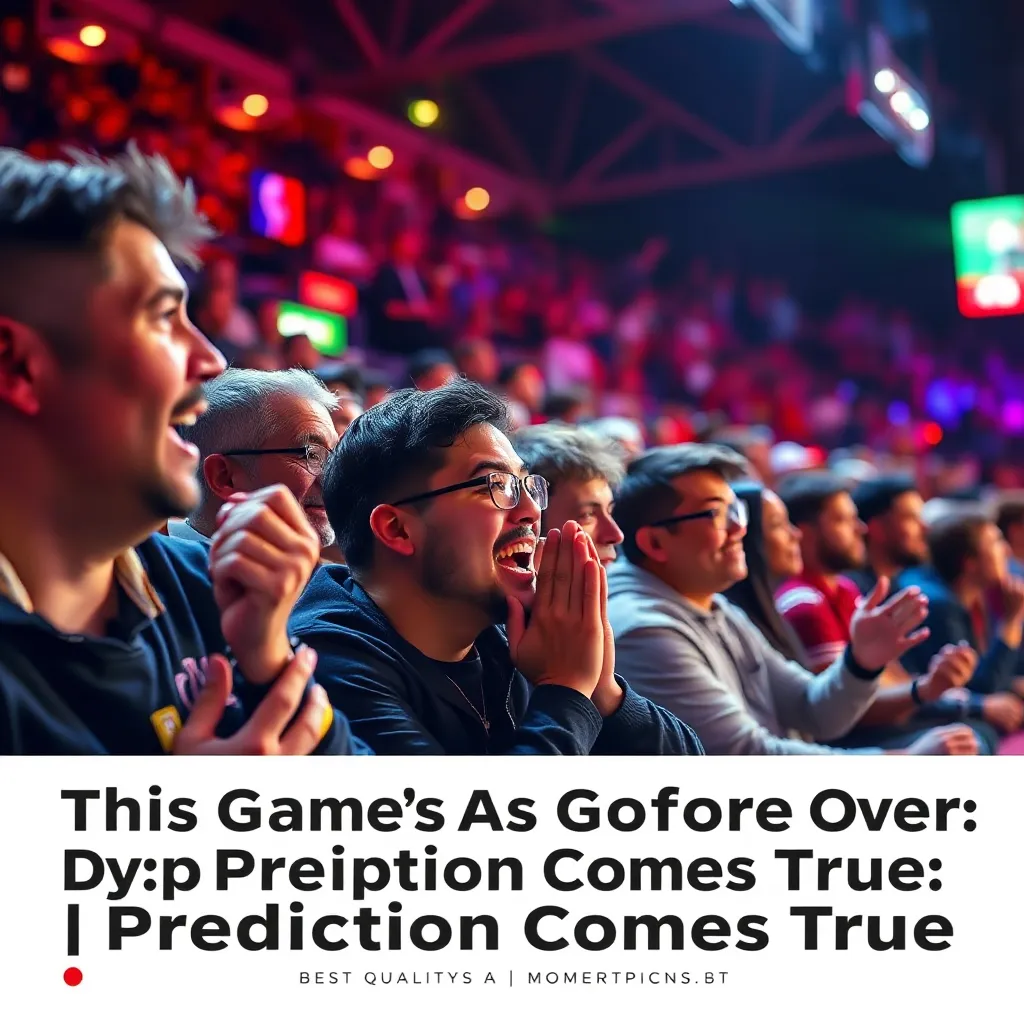 This Game's As Good As Over: Prediction Comes True : LevelUpTalk