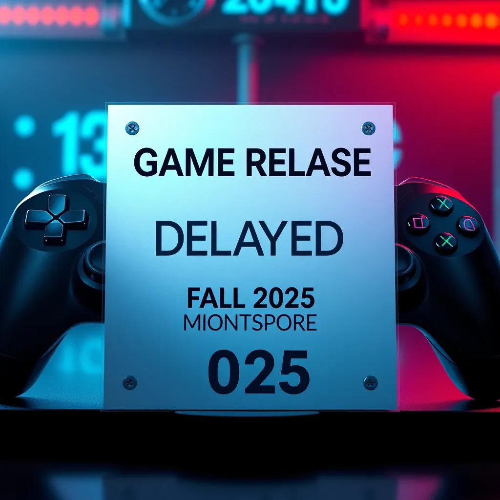 Upcoming Game Release Delayed Until Fall 2025 : LevelUpTalk