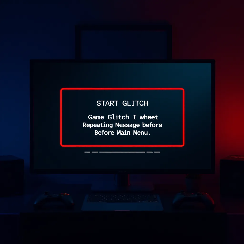 Game Glitch: Repeating Message Before Main Menu : LevelUpTalk