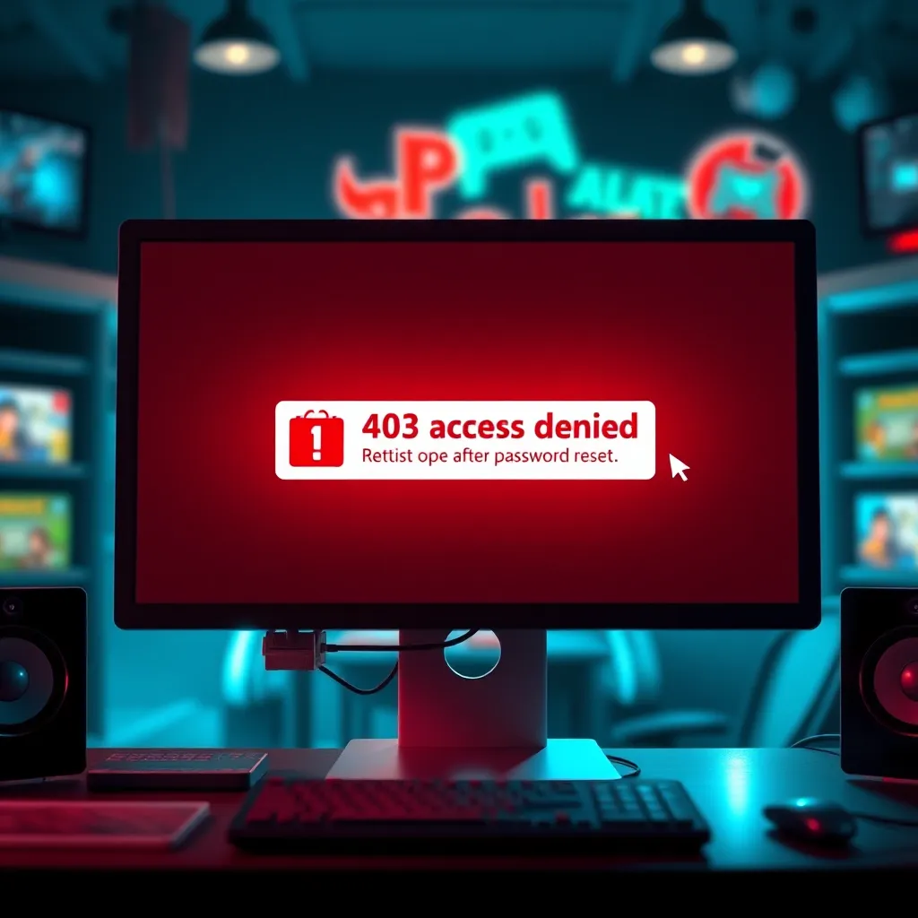 Error 403: Game Store Access Denied After Password Reset : LevelUpTalk