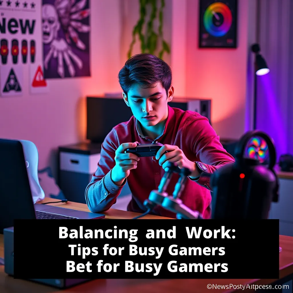Balancing Gaming and Work: Tips for Busy Gamers : LevelUpTalk