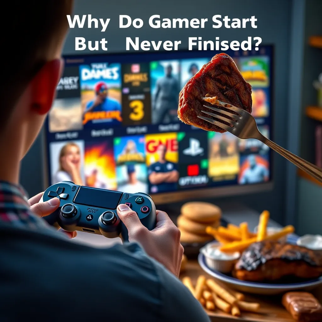 Why Do Gamers Start but Never Finish Their Games? : LevelUpTalk