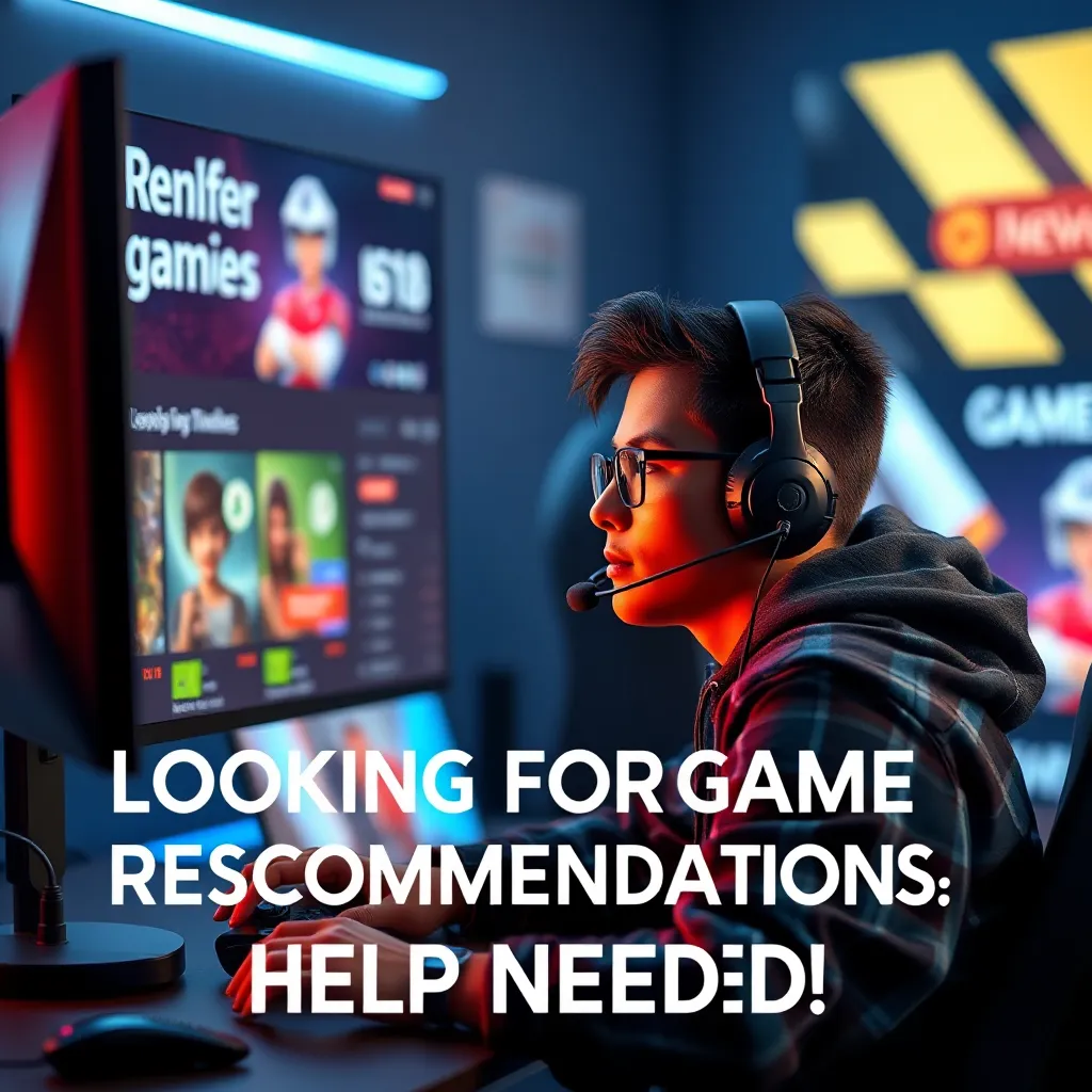Looking for Game Recommendations: Help Needed! : LevelUpTalk