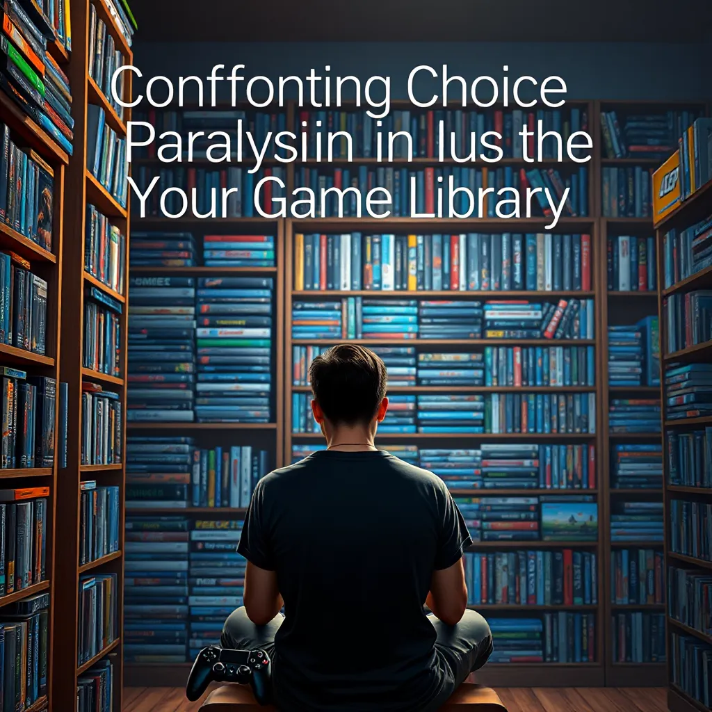 Confronting Choice Paralysis in Your Game Library : LevelUpTalk
