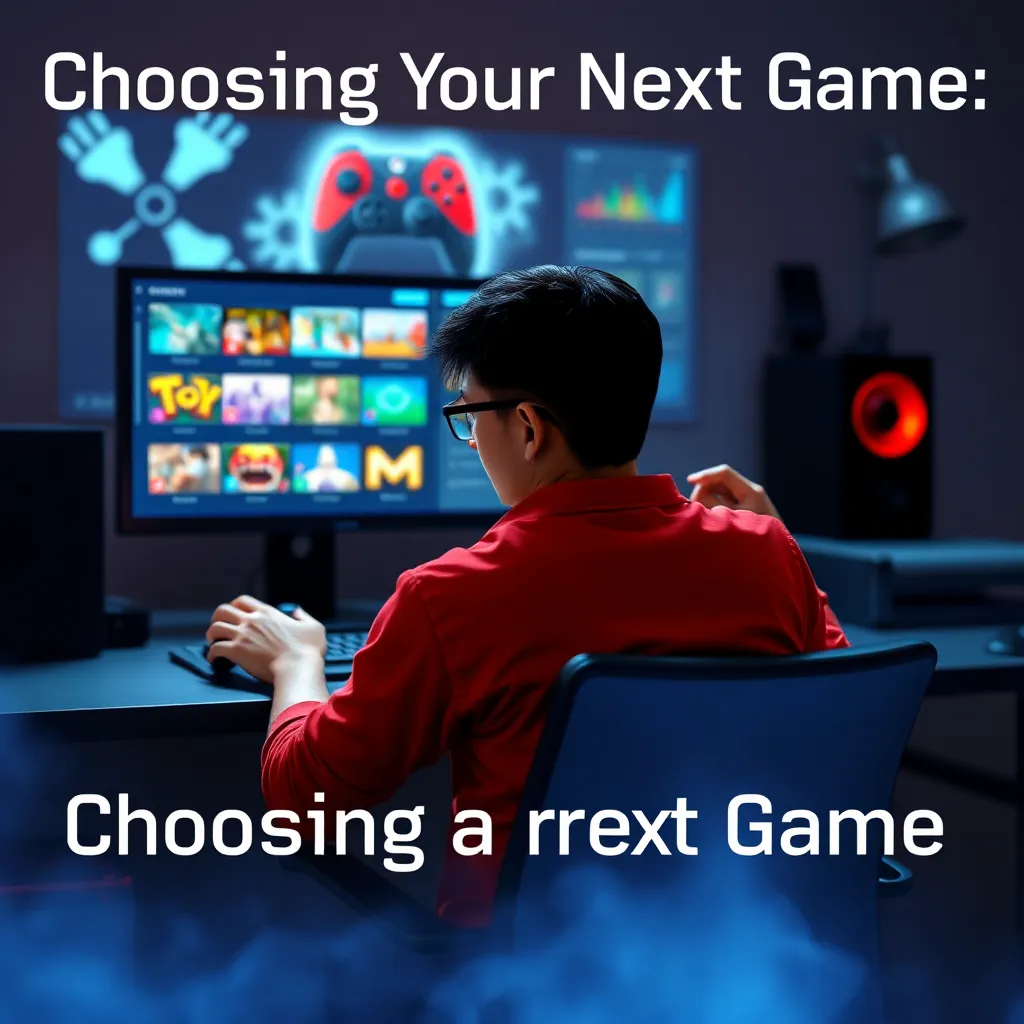 Choosing Your Next Game: Tips to Make the Right Pick : LevelUpTalk