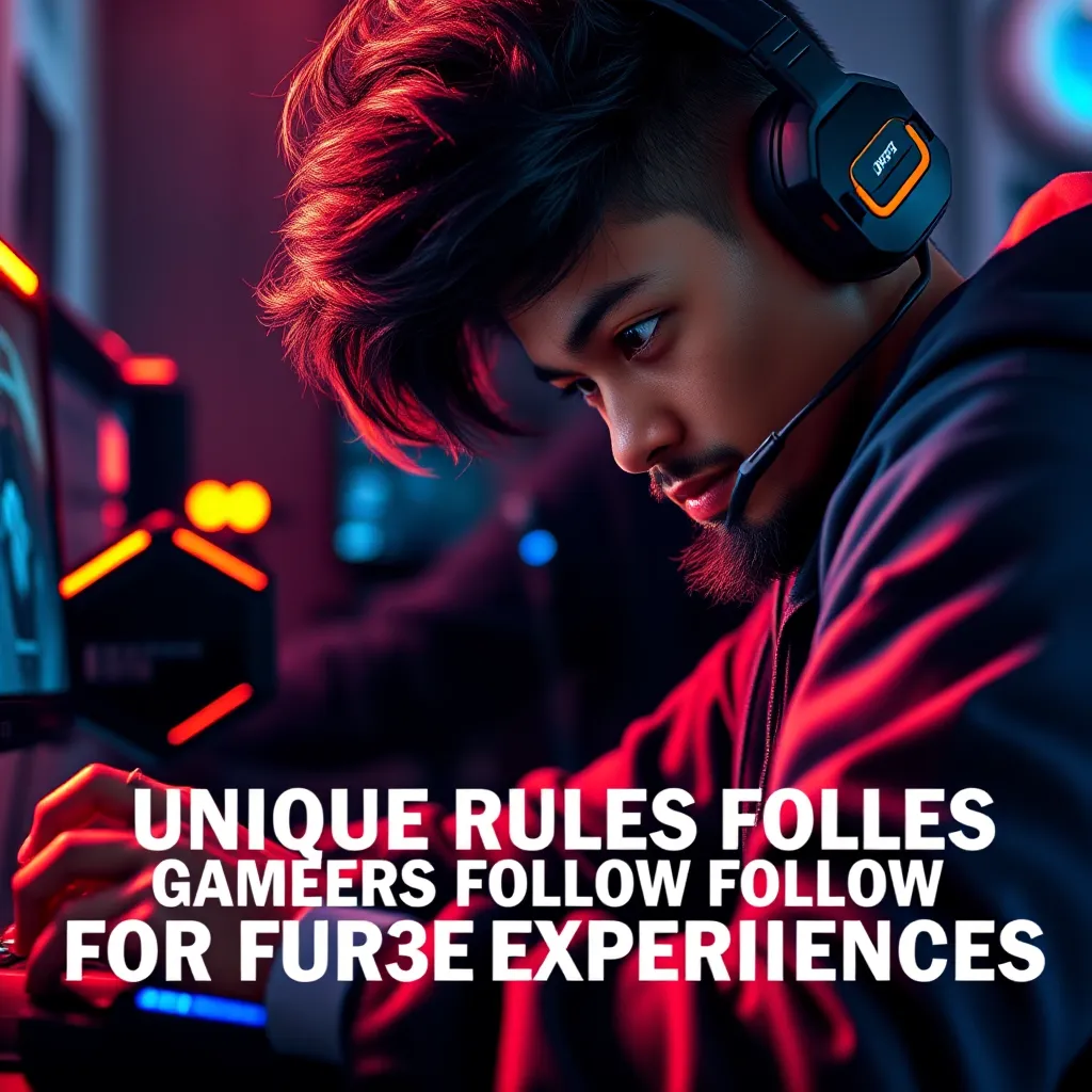 Unique Rules Gamers Follow for Immersive Experiences : LevelUpTalk