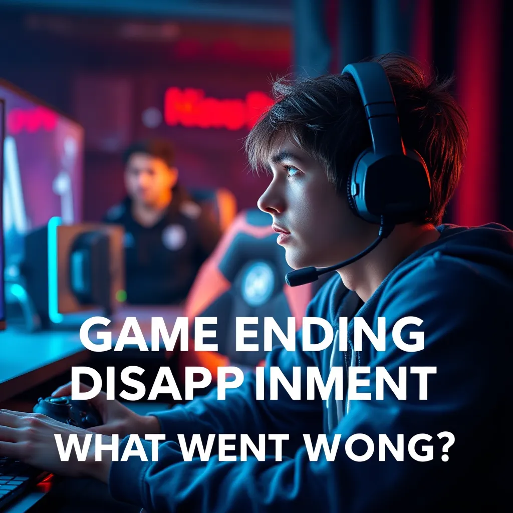 Game Ending Disappointment: What Went Wrong? : LevelUpTalk