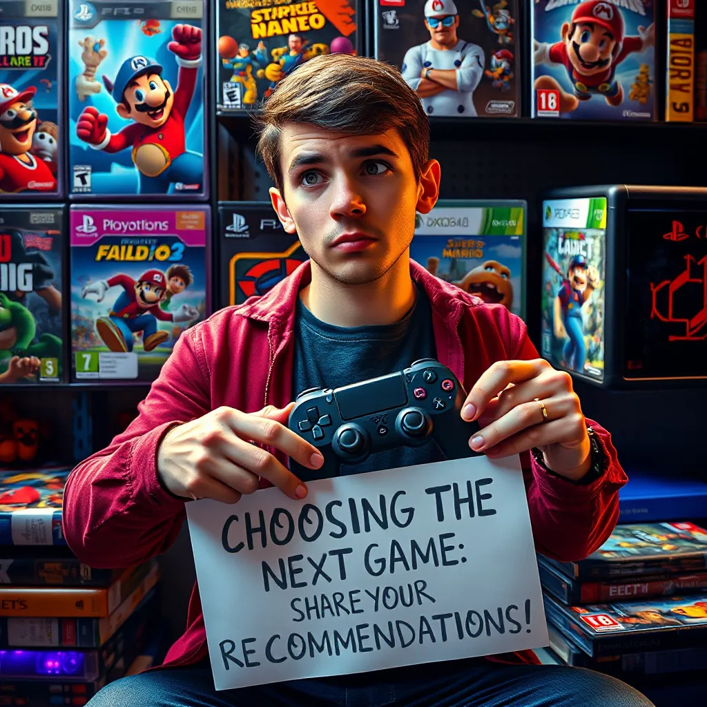 Choosing the Next Game: Share Your Recommendations! : LevelUpTalk