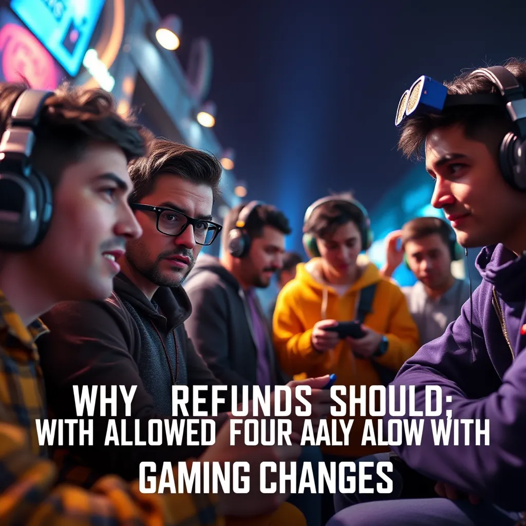 Why Refunds Should Be Allowed for Gaming Changes : LevelUpTalk