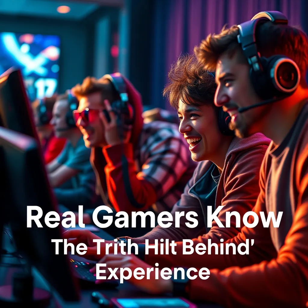 Real Gamers Know: The Truth Behind Gamers' Experience : LevelUpTalk