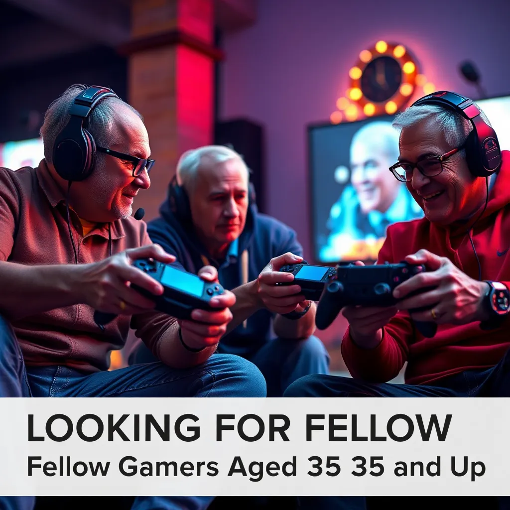 Looking for Fellow Gamers Aged 35 and Up : LevelUpTalk