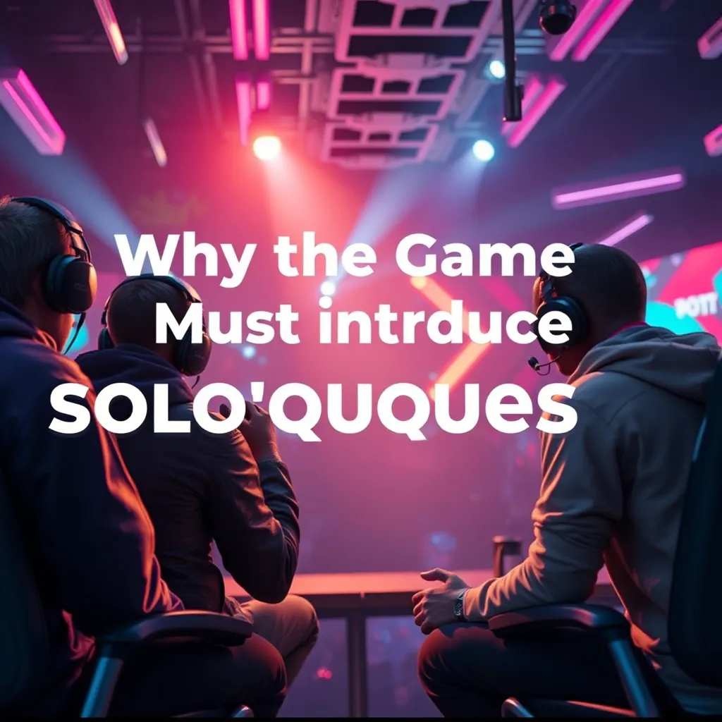 Why the Game Must Introduce Solo Queue Options Now : LevelUpTalk