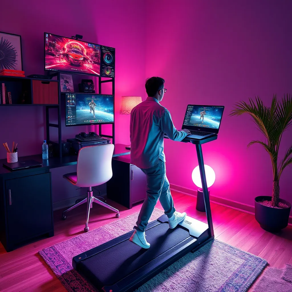 Best Games to Play While Using an Under Desk Treadmill : LevelUpTalk