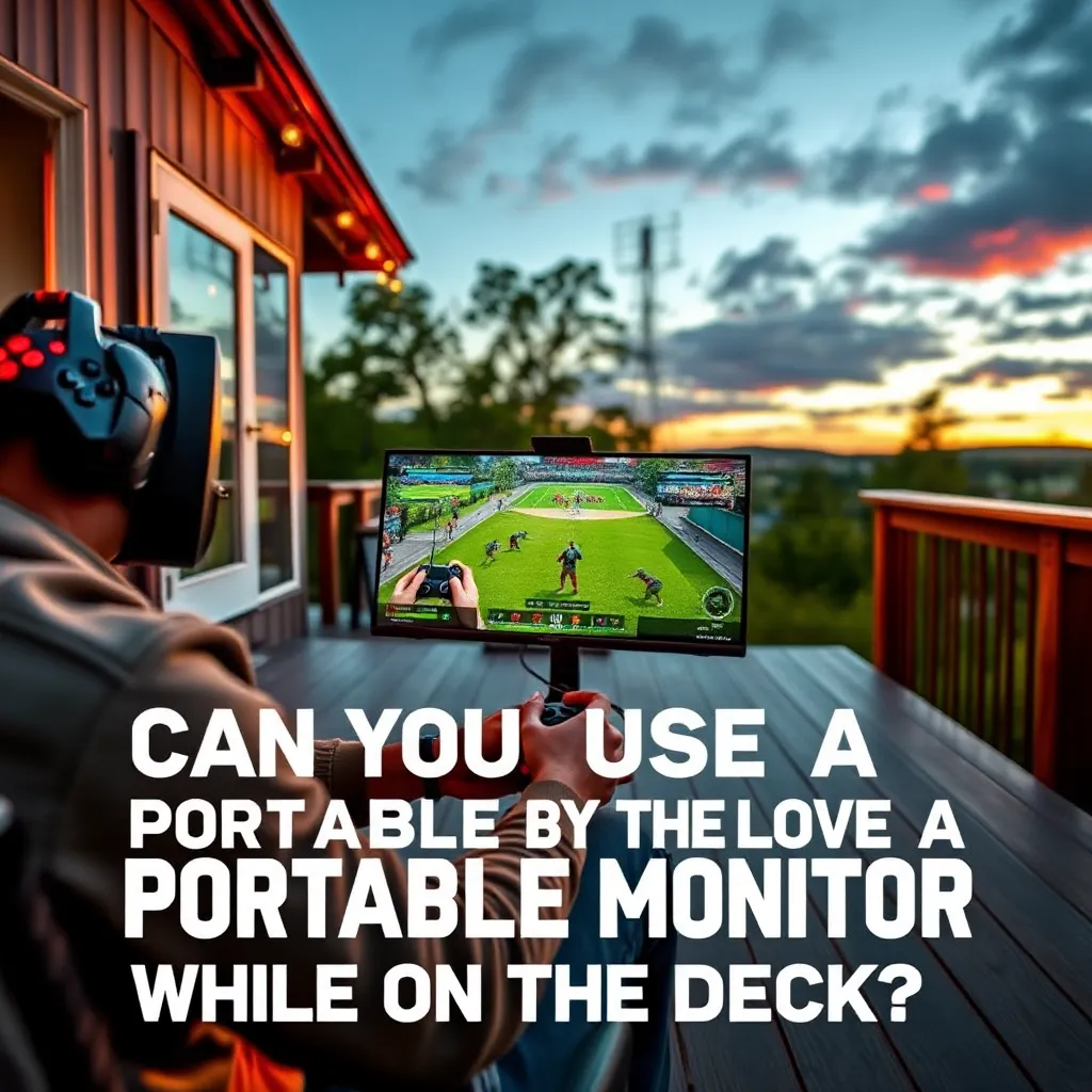 Can You Use a Portable Monitor While Gaming on the Deck? : LevelUpTalk