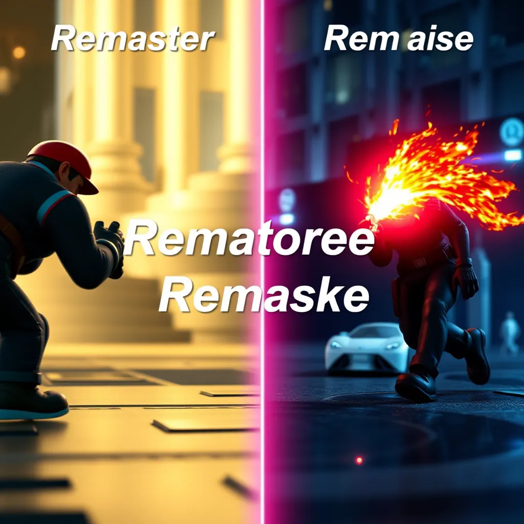 Has the Meaning of Remaster and Remake Changed Recently? : LevelUpTalk