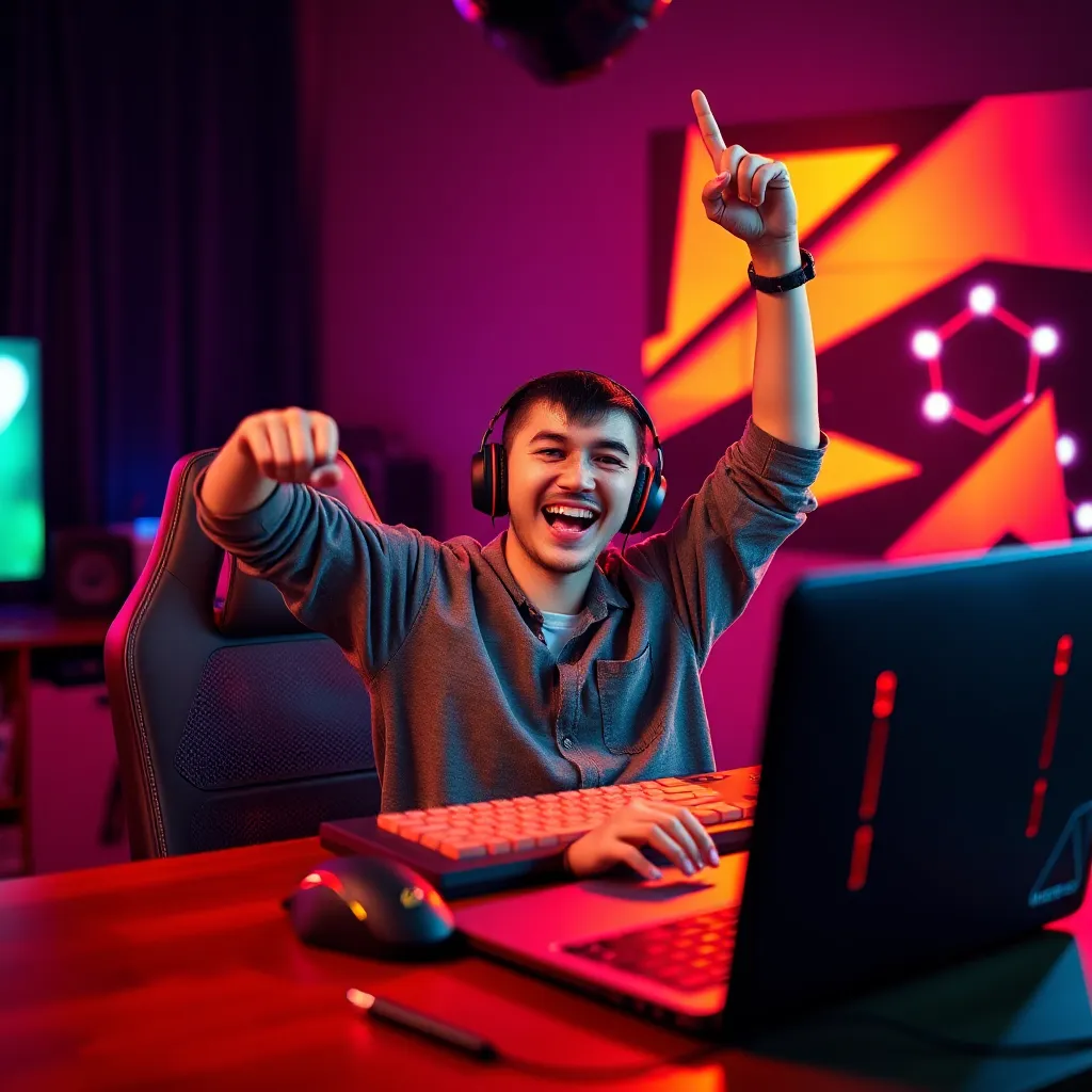 Winning My First Game: Laptop vs. Mouse and Keyboard Challenge ...