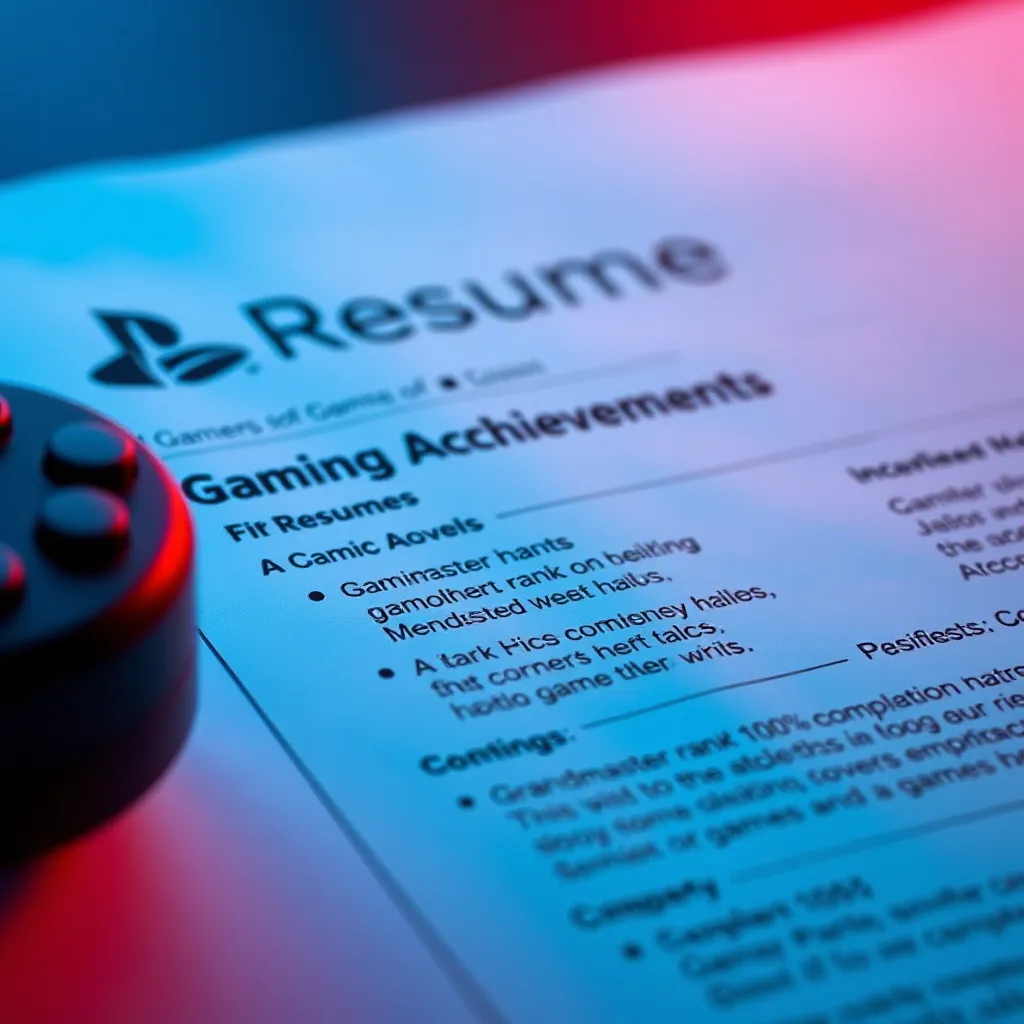 Top Gaming Accolades Managers Look for on Resumes : LevelUpTalk