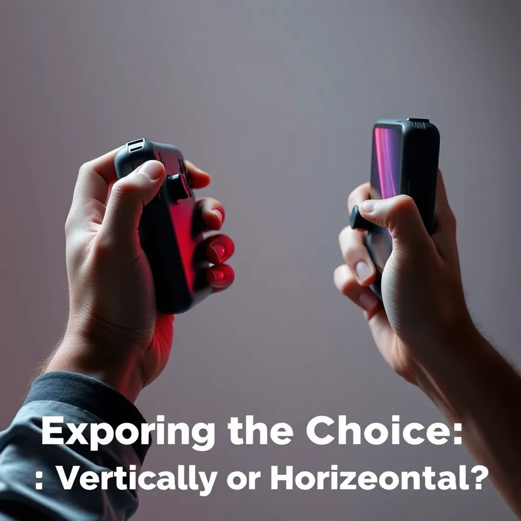 Exploring the Choice: Playing Vertically or Horizontally? : LevelUpTalk