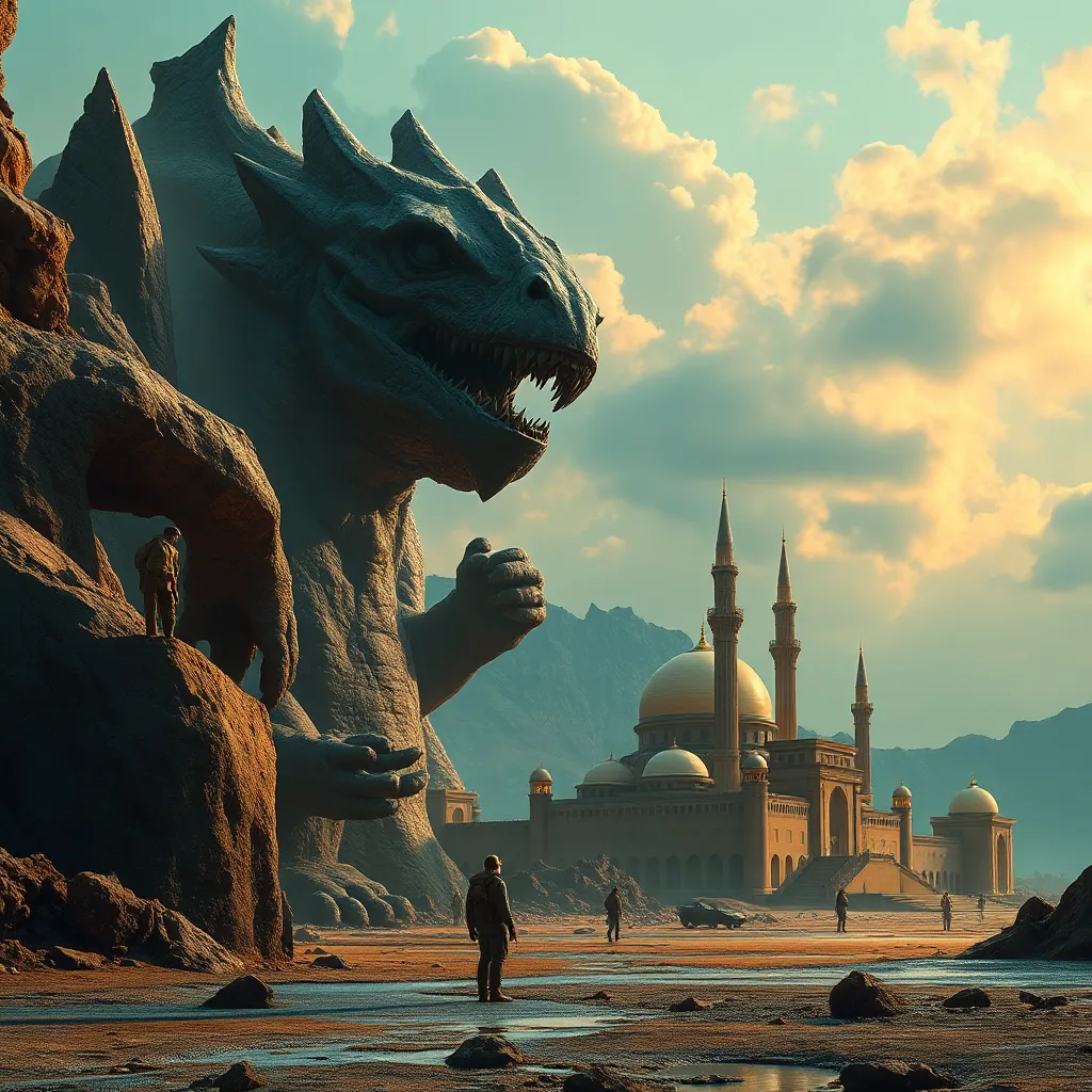 Encountering Giant Creatures Outside Buried City : LevelUpTalk