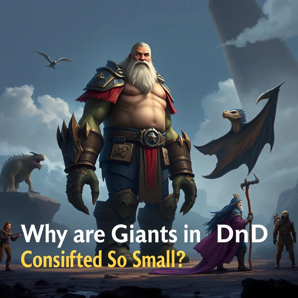 Why are Giants in DnD Considered So Small? : LevelUpTalk