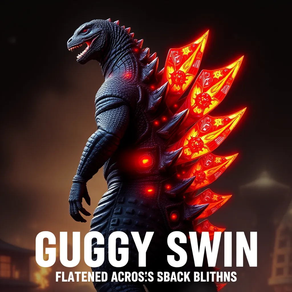 Buggy Godzilla Skin: Dorsal Plates Flattened Across Back Bling ...
