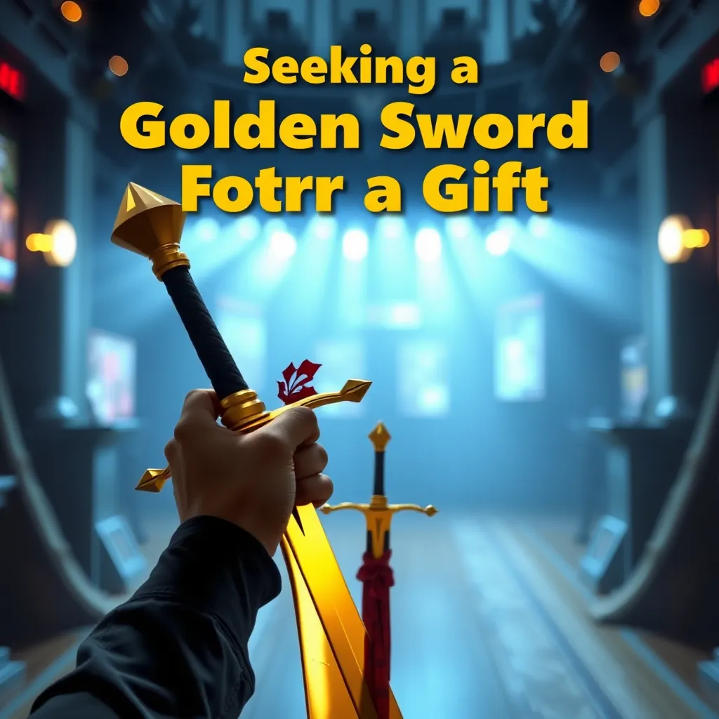 Seeking a Golden Sword Request for a Gift : LevelUpTalk