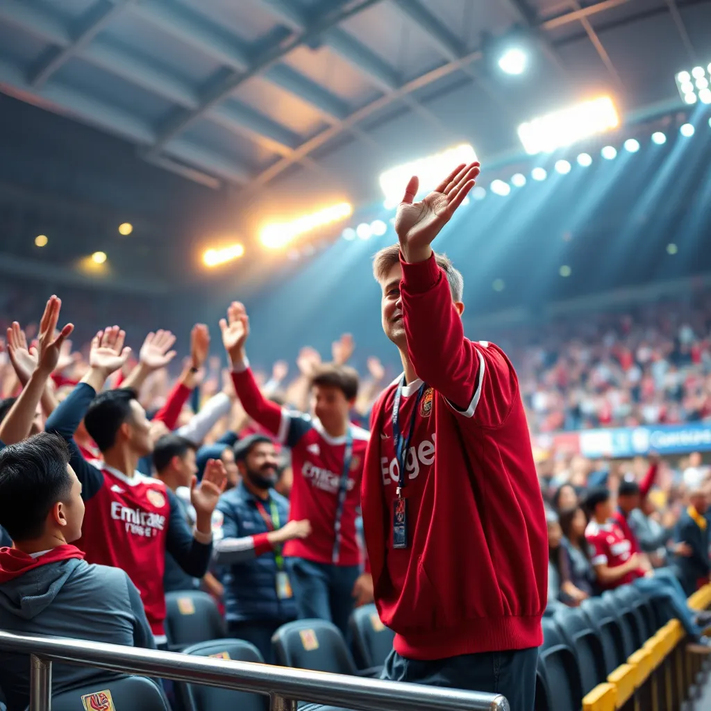 Gooners Show Support: Wave Hi to Mei in the Stadium! : LevelUpTalk