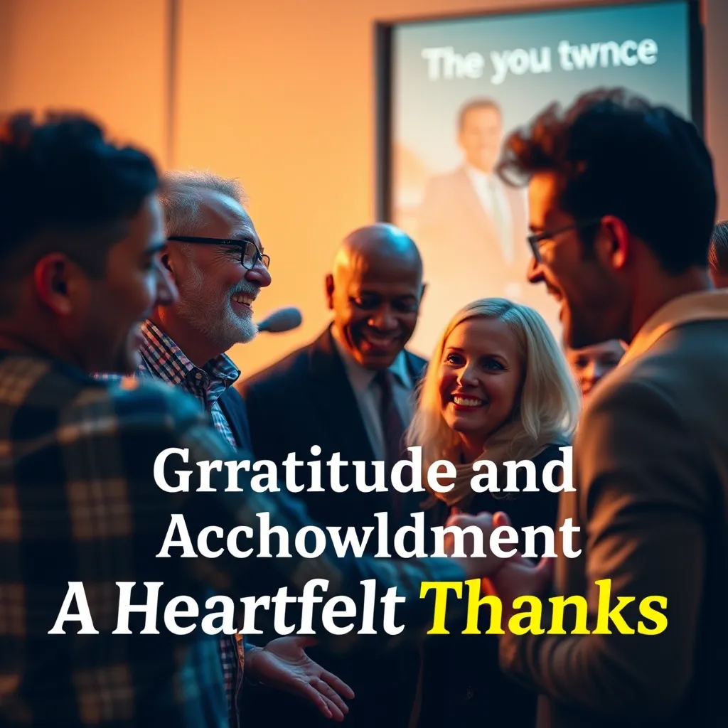 Gratitude and Acknowledgment: A Heartfelt Thanks : LevelUpTalk
