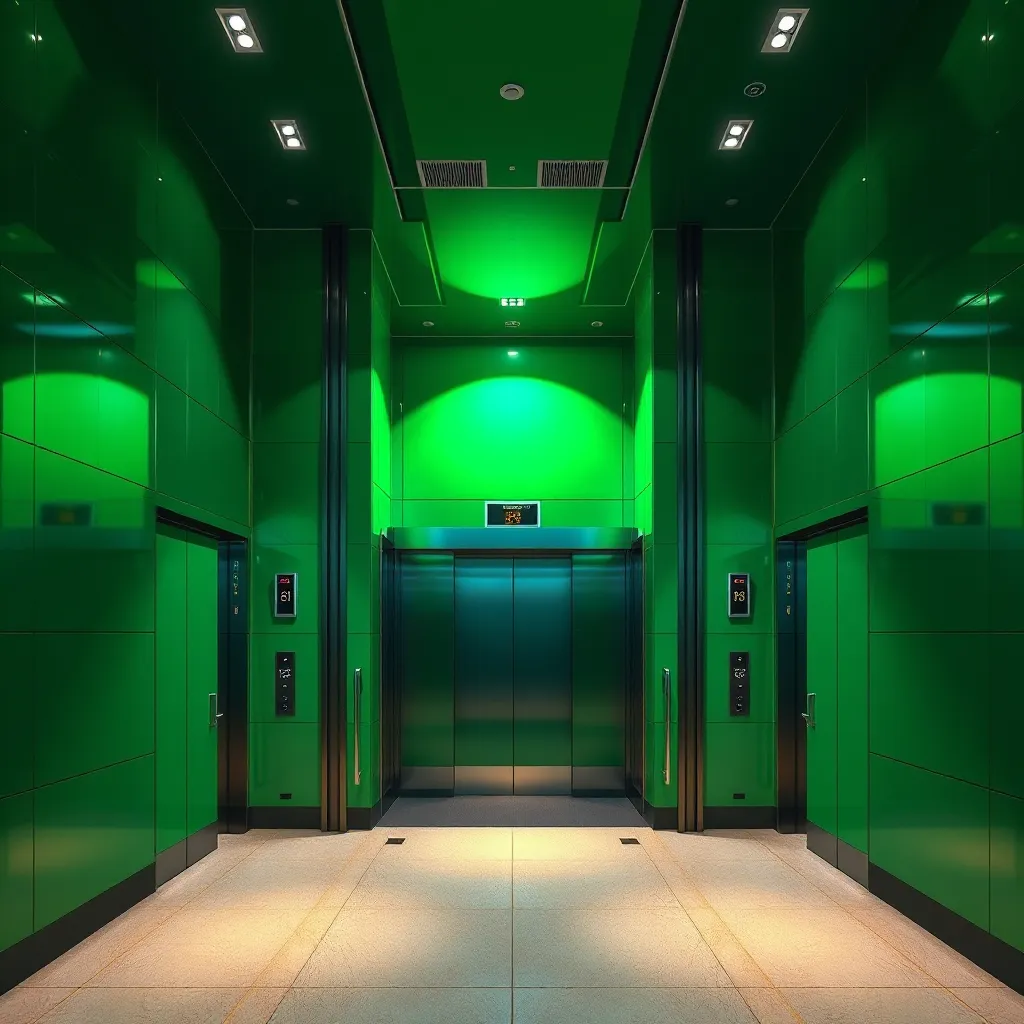 Middle Elevator Gets a Fresh Green Makeover : LevelUpTalk