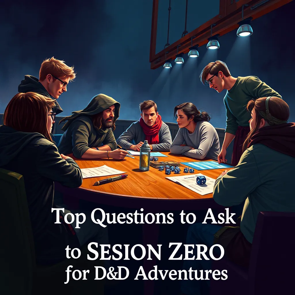 Top Questions to Ask in Session Zero for D&D Adventures : LevelUpTalk
