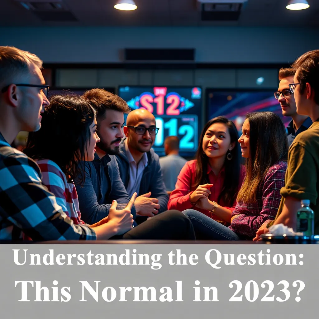 Understanding the Question: Is This Normal in 2023? : LevelUpTalk