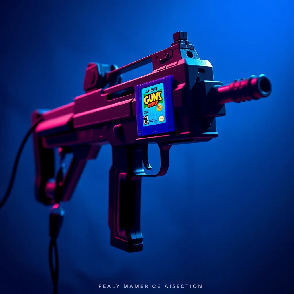 Discover the Gun Animation with Gameboy Cartridge Feature : LevelUpTalk