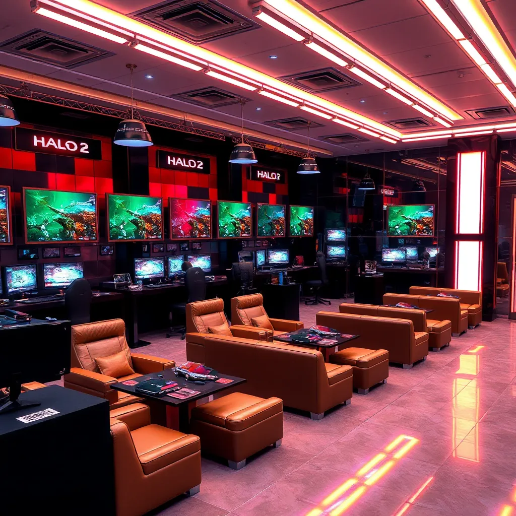 Halo 2 LAN Set-Up: Exciting Pics and Seating Arrangements : LevelUpTalk