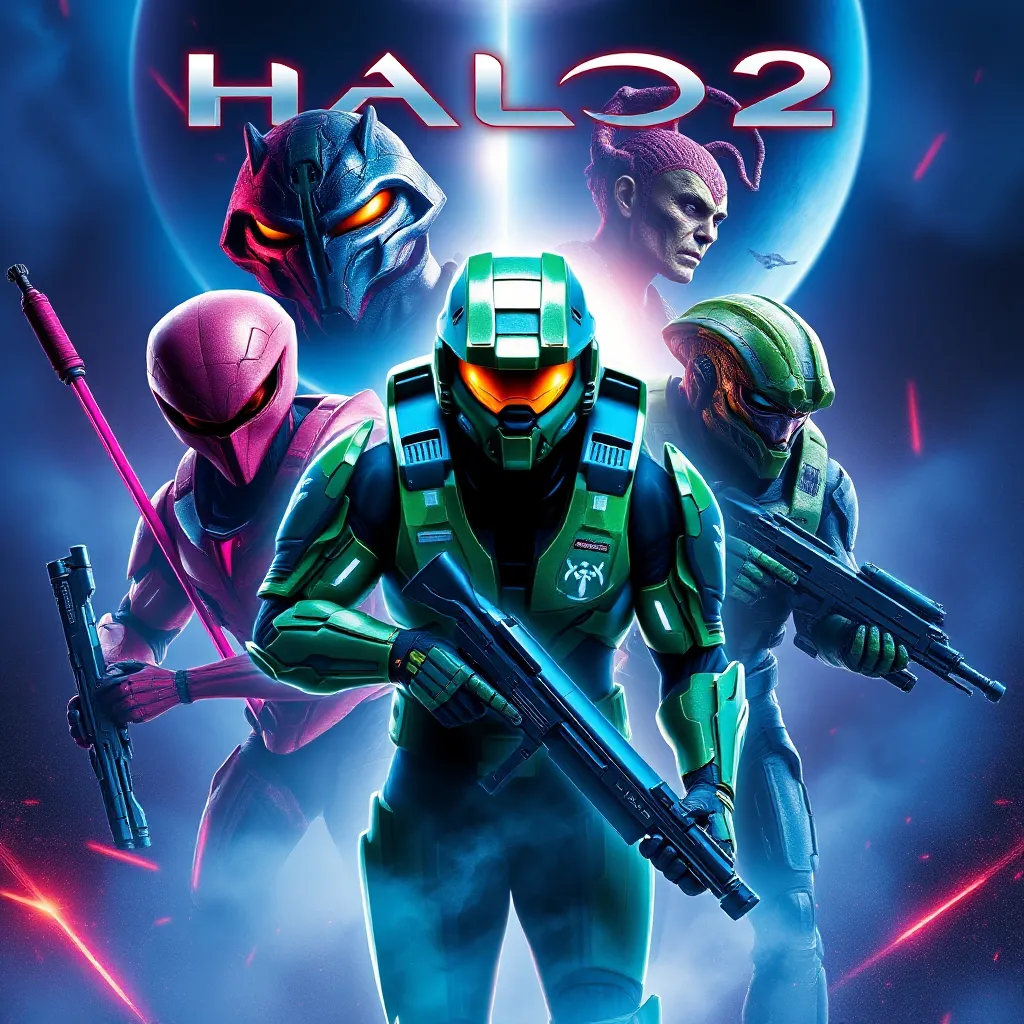 Unique Halo 2/Sangheili Poster Commission Unveiled : LevelUpTalk