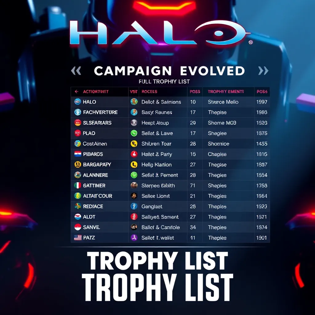 Halo: Campaign Evolved's PS5 Trophy List Exposed : LevelUpTalk