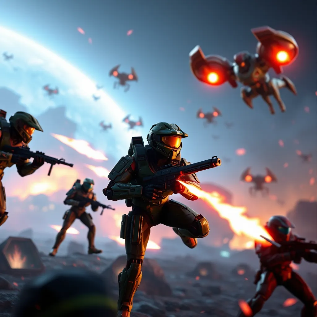 Halo Reach Gameplay: How to Start Firefight Mode Easy : LevelUpTalk