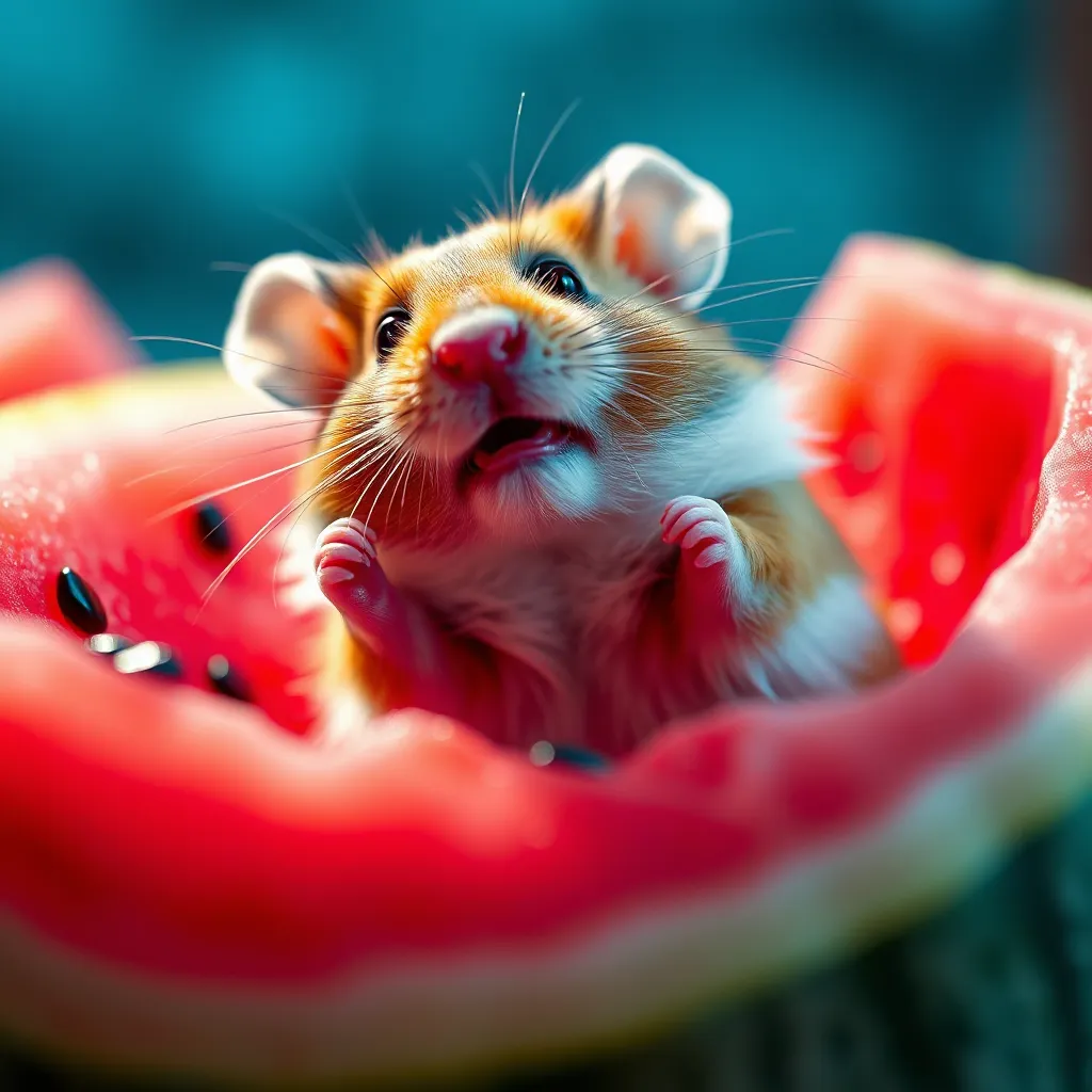 Hamster on Screen Brings Joy Amid Watermelon Craze : LevelUpTalk
