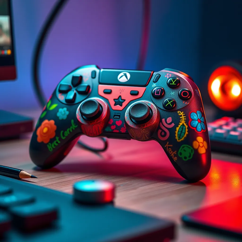 Stylish Customization: Hand Painting My Controller : LevelUpTalk