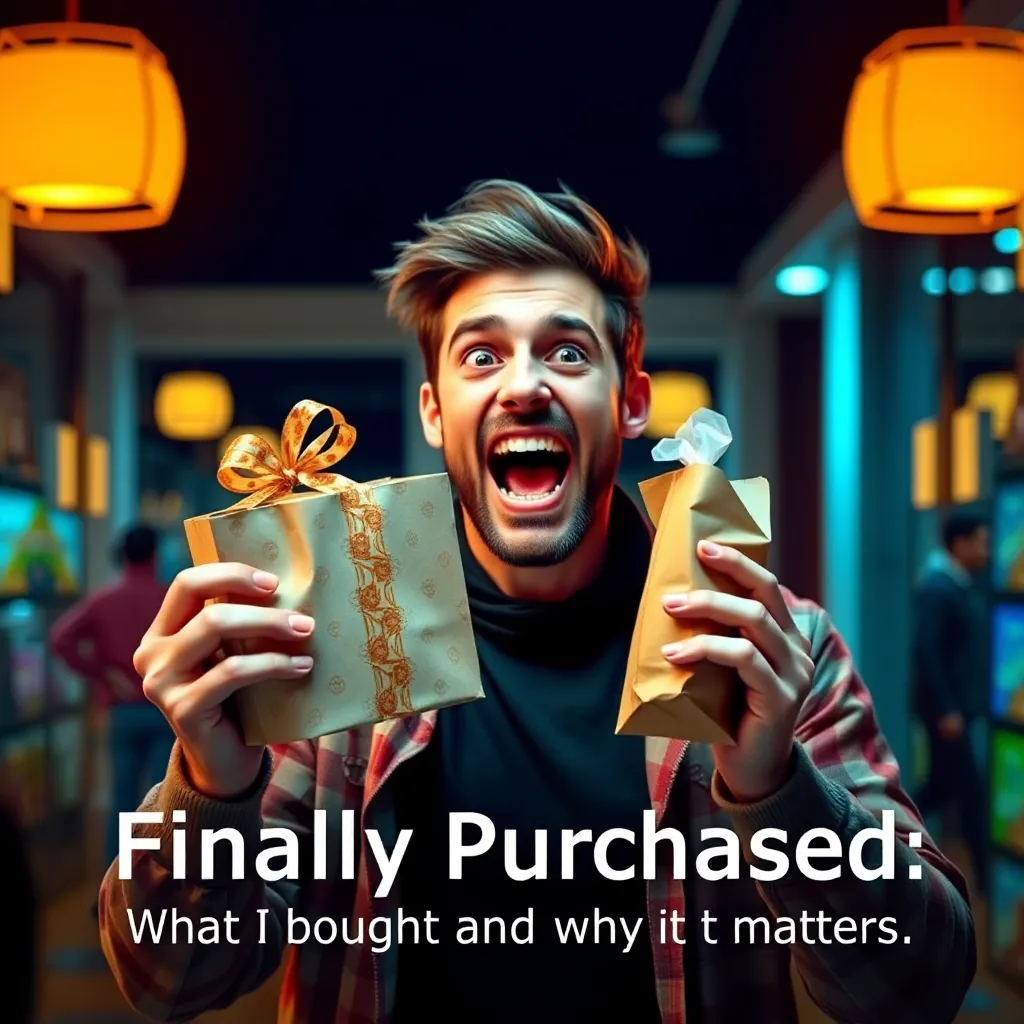 Finally Purchased: What I Bought and Why It Matters : LevelUpTalk