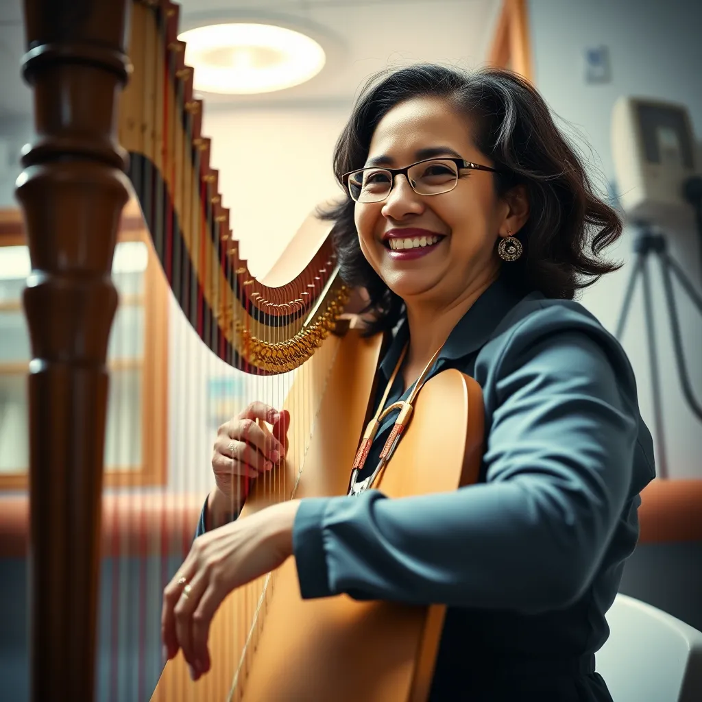 Grateful Harp Teacher Finds Joy Amidst Hospital Trials : LevelUpTalk