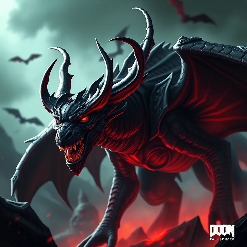 Stunning Doom Fanart: A Hell Dragon by ValhaHazred : LevelUpTalk