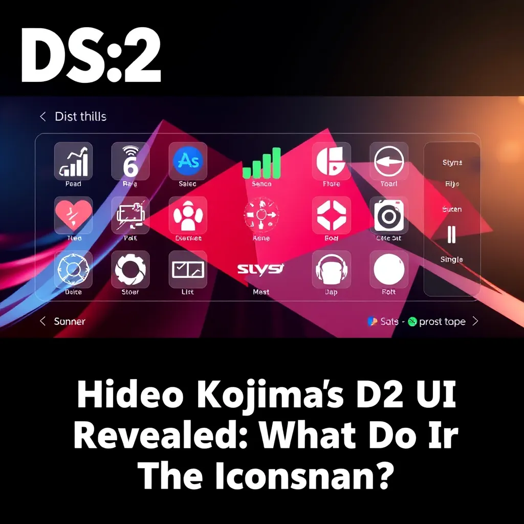 Hideo Kojima's DS:2 UI Revealed: What Do the Icons Mean? : LevelUpTalk