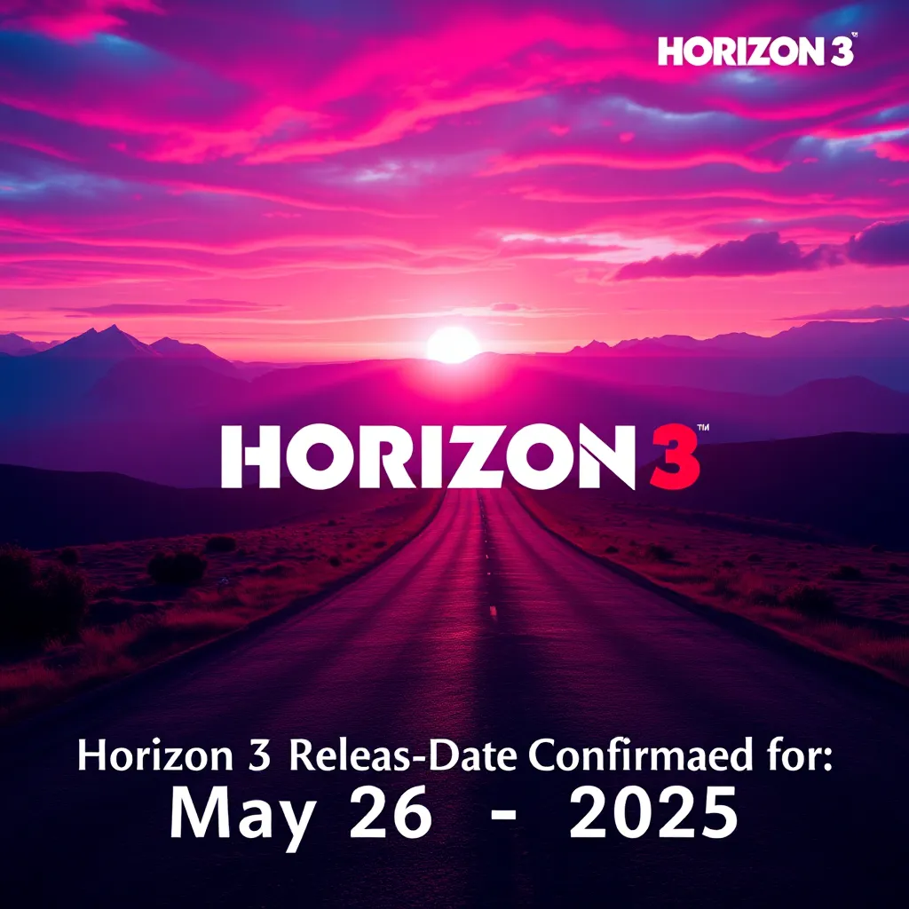 Horizon 3 Release Date Confirmed for May 26, 2026 : LevelUpTalk