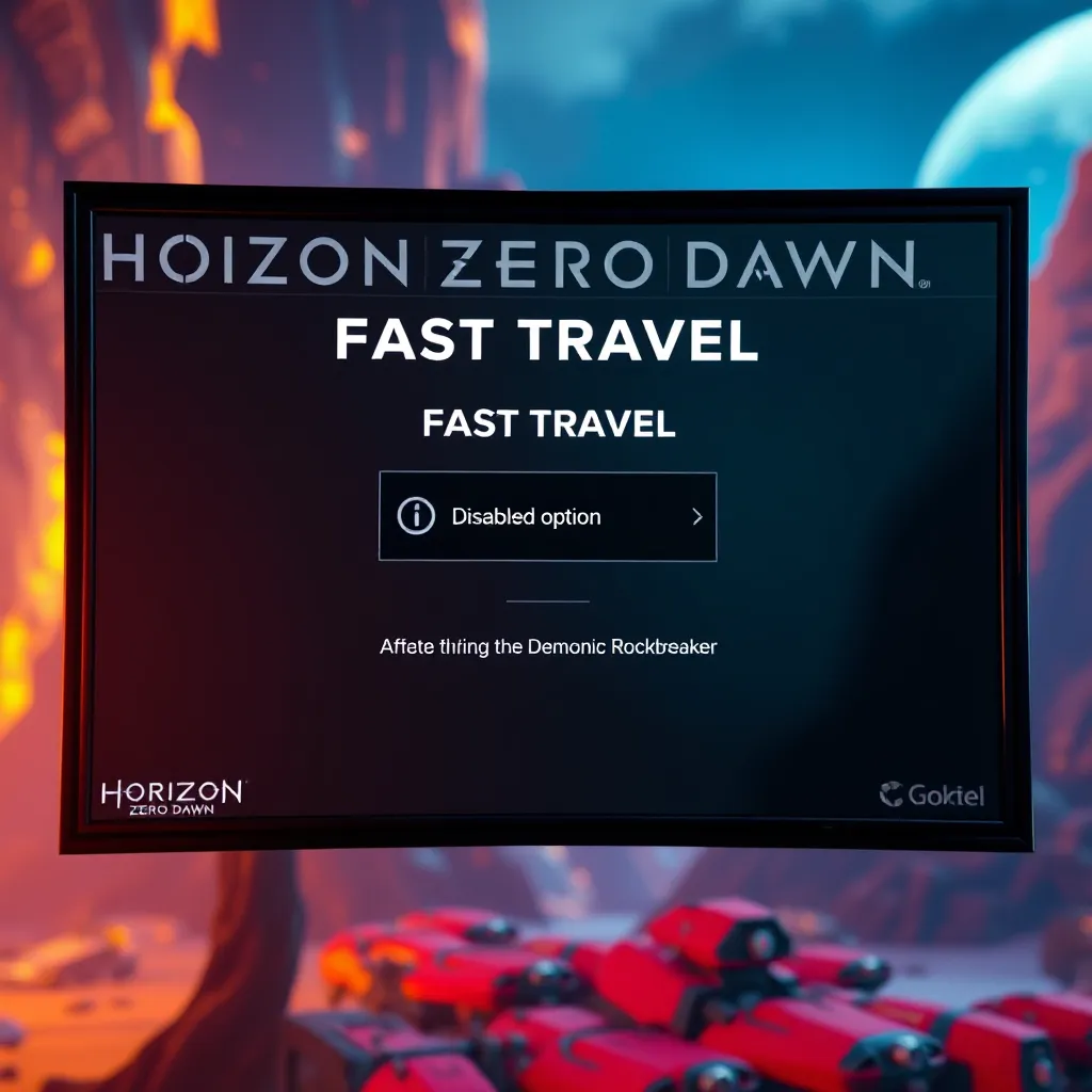 Troubleshooting Fast Travel Issues in Horizon Zero Dawn : LevelUpTalk