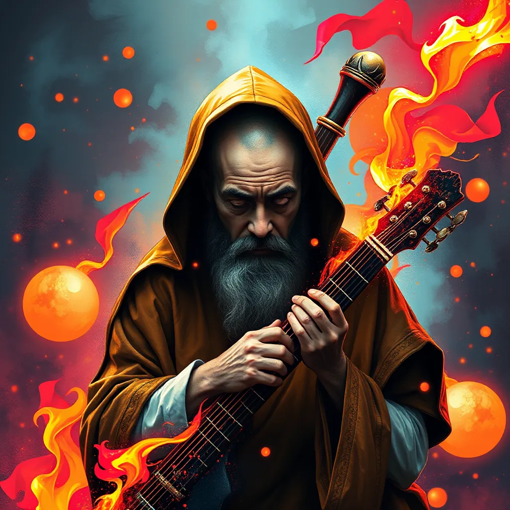 Intriguing Art Piece: Human Monk Strikes a Chord : LevelUpTalk