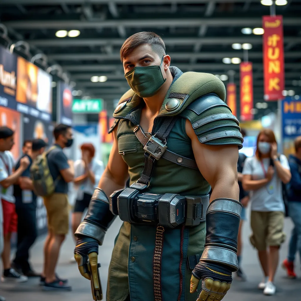 Stunning HUNK Cosplay Captured at Anime Convention : LevelUpTalk