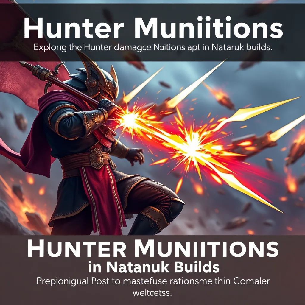 Exploring the Role of Hunter Munitions in Nataruk Builds : LevelUpTalk