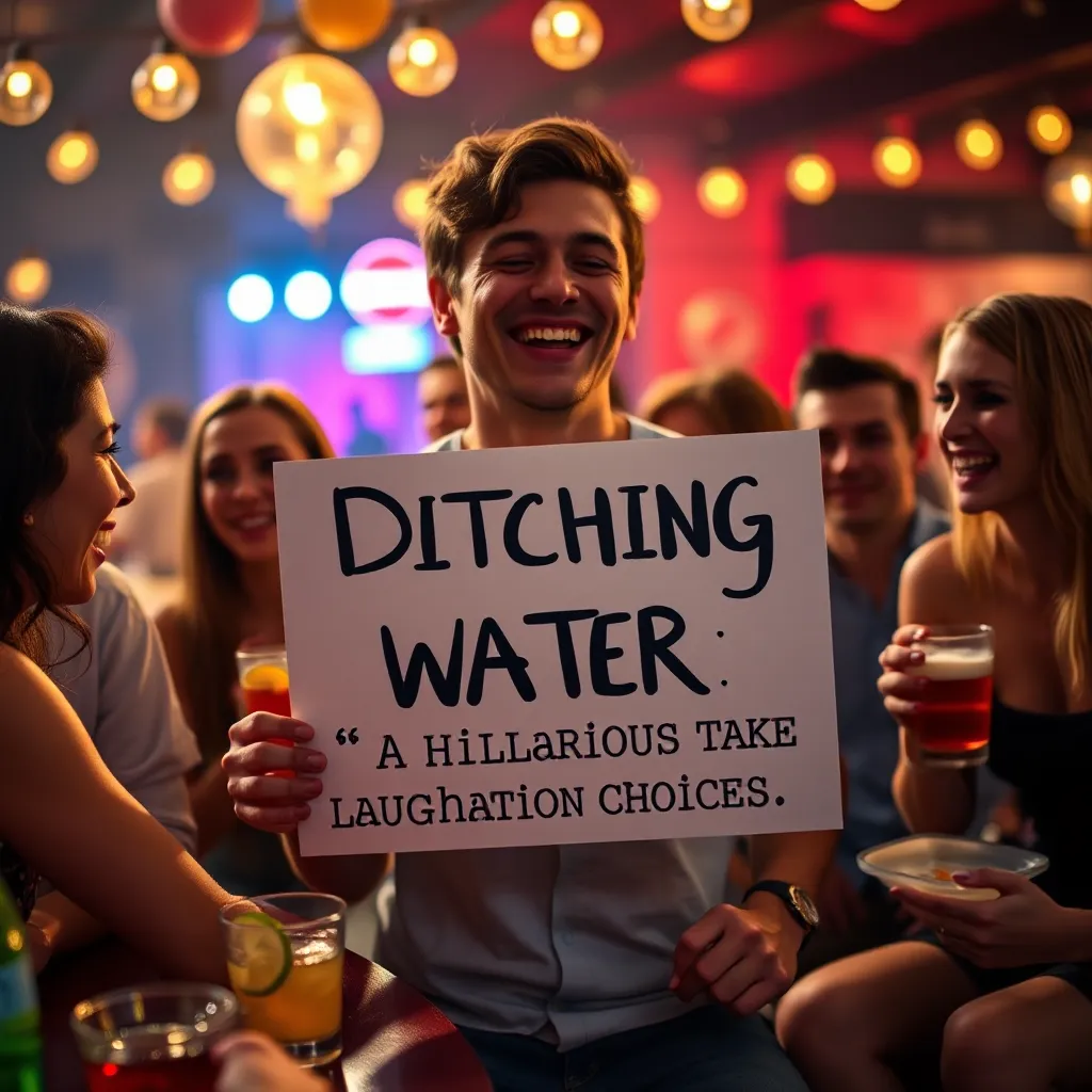 Ditching Water: A Hilarious Take on Hydration Choices : LevelUpTalk