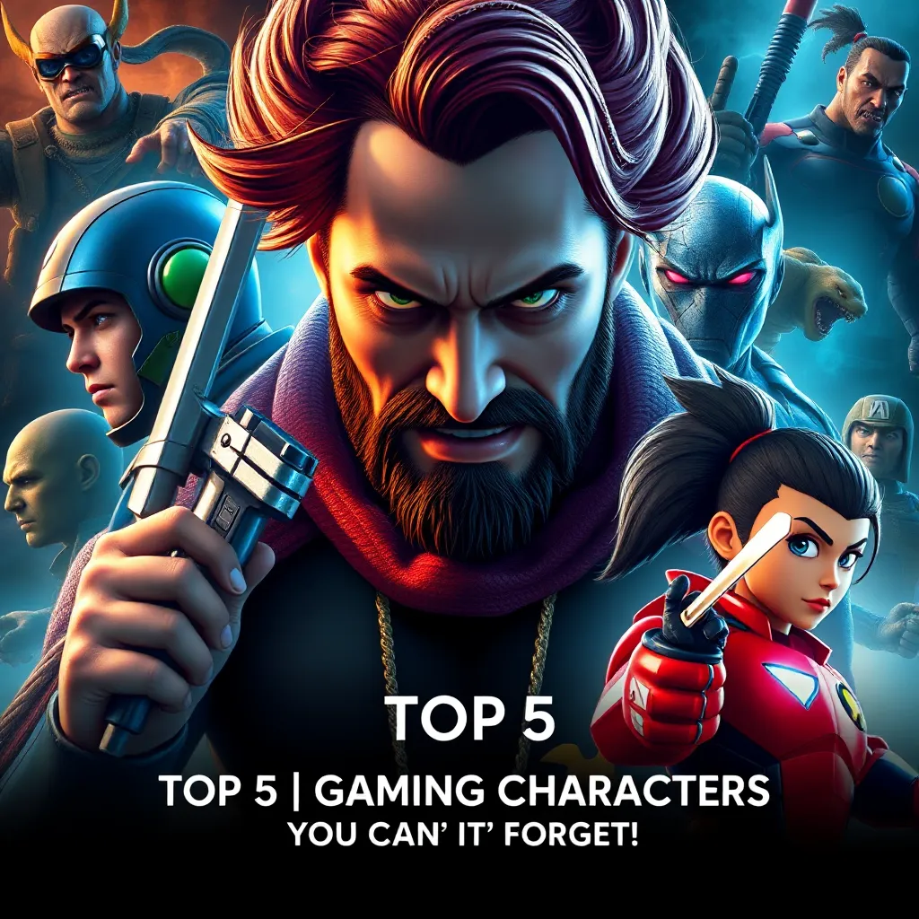 Top 5 Iconic Gaming Characters You Can't Forget : LevelUpTalk