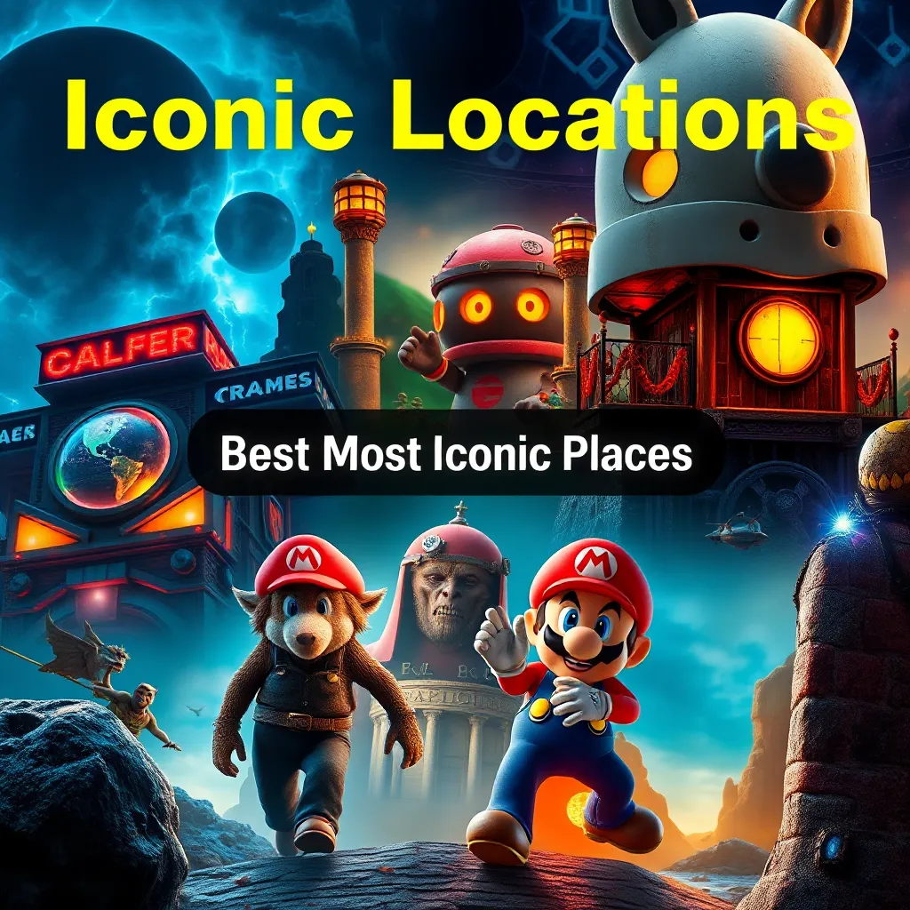 Top 5 Most Iconic Places in Gaming History Revealed : LevelUpTalk